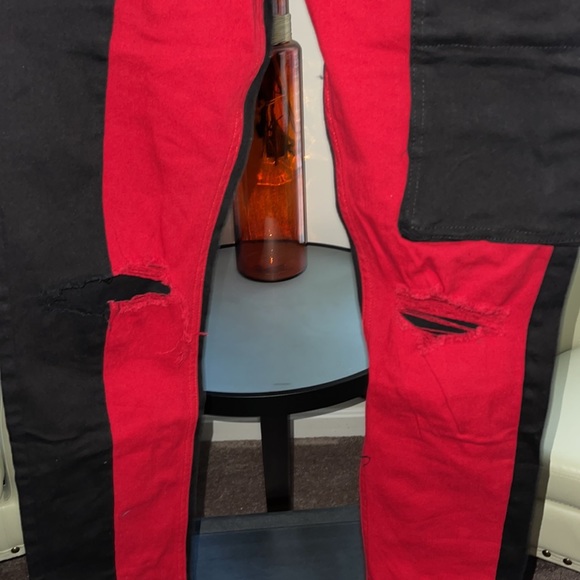 Jeans | Mens Premium Denim Distressed Color Block Jeans | Poshmark